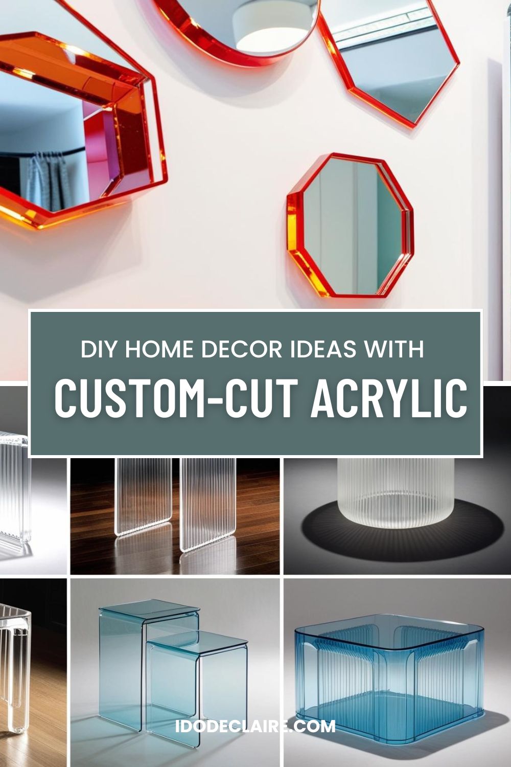 DIY Home Decor Ideas with Custom-Cut Plastic Materials - I do deClaire